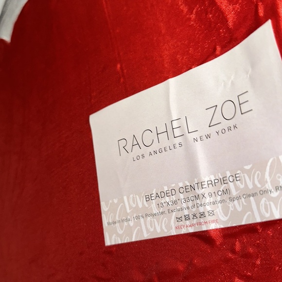Rachel Zoe | Kitchen | Rachel Zoe Beaded Valentine Heart Table Runner ...